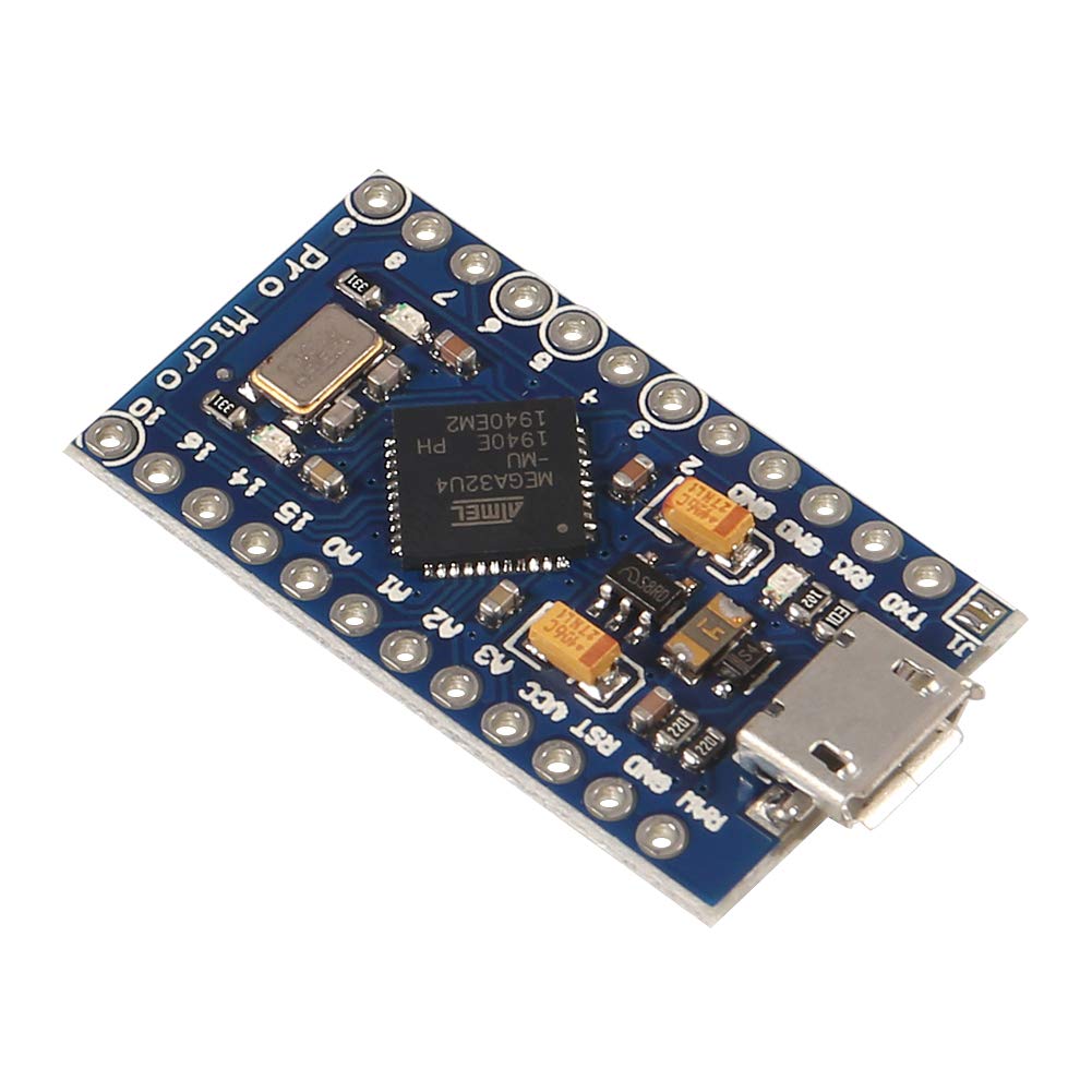 AITRIP 5 PCS Pro Micro ATmega32U4 5V/16MHz Module Board with 2 Row pin Header Compatible with arduino Leonardo Replace ATmega328 Pro Mini (5PCS)