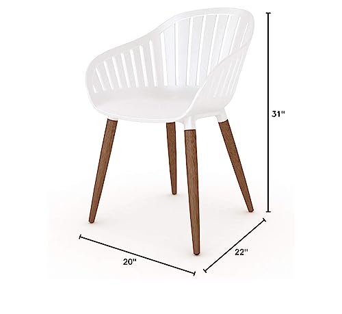 Brampton Patio Brampton Chiavari Outdoor Chairs Set of 2 | Eucalyptus Wood Legs| Perfect for Patio, 2-Piece, Dark Teak Finish