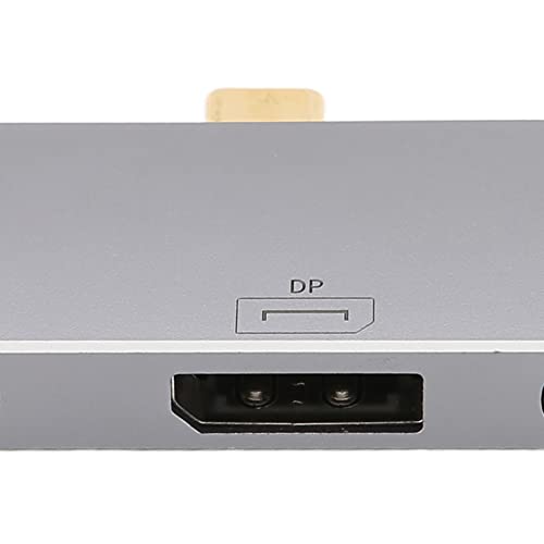 BTIHCEUOT 3 in 1 USB C to DP Adapter, Power Supply High Speed Plug and Play USB C Docking Station for Home for Office for Travel
