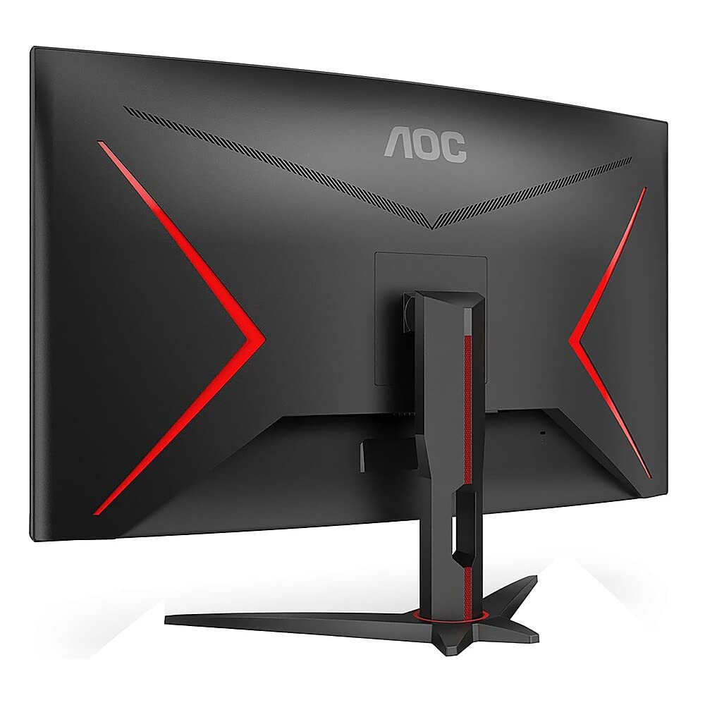 AOC C32G2E 32" Curved Frameless Gaming LCD Monitor FHD, 1500R Curved VA, 1ms, 165Hz, FreeSync, 1920 x 1080 (AMD Adaptive Sync) 3-Year Zero Dead Pixel Policy (Renewed)