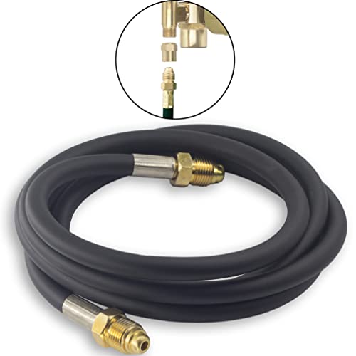 AWLOLWA Argon CO2 Mig Tig Flow meter Welding Weld Regulator Gauge Gas Welder CGA-580 With 80'' (6.6FT) Hose