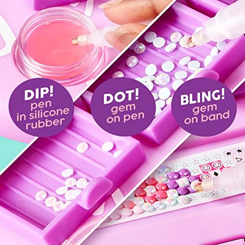 Blingle Bands DIY Gem Friendship Bracelet, 5 Band On The Go Starter Pod in 6 Piece CDU - Arts & Craft Activity for Ages 7 and Up