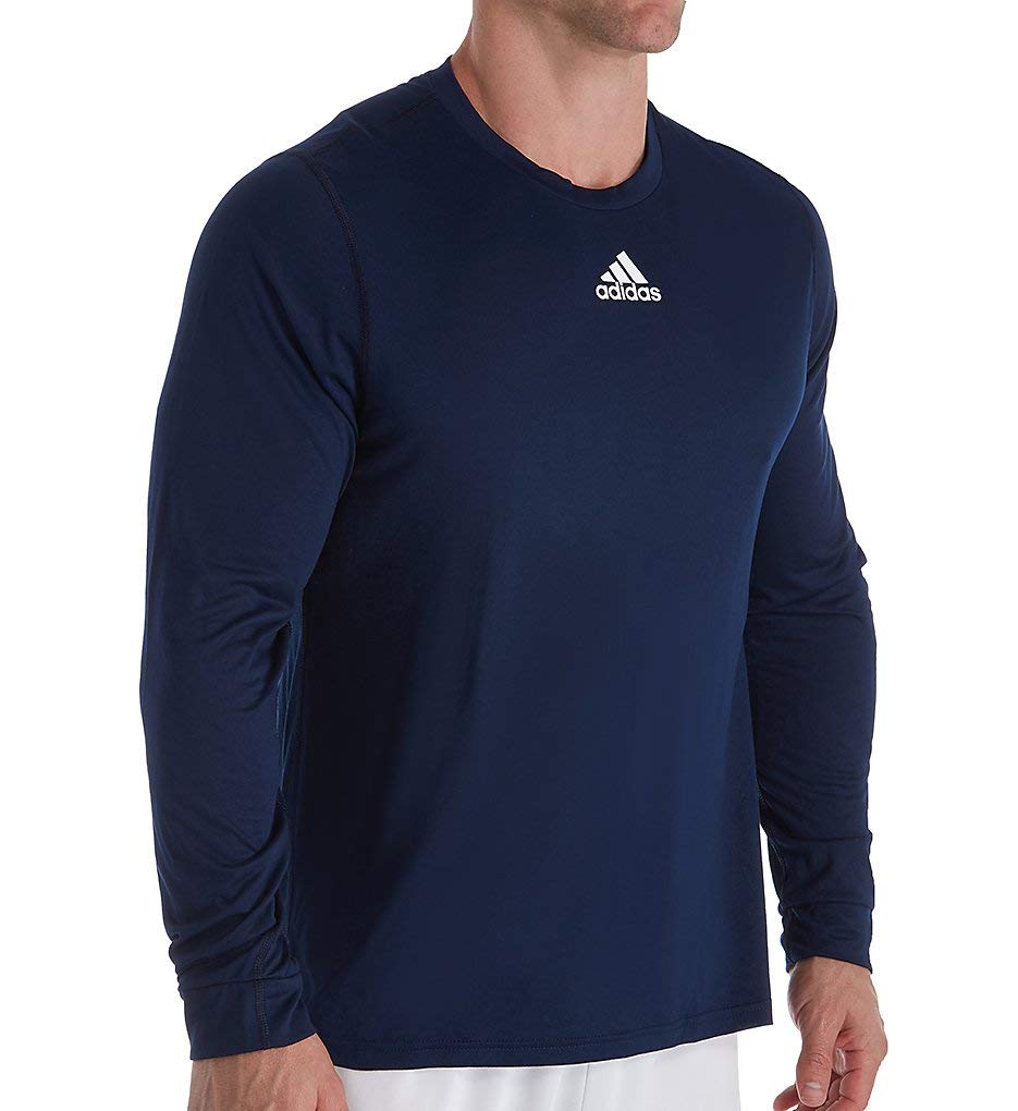 adidas Creator Long Sleeve Tee Shirt EK0135_White/Black LG