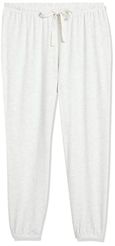 Amazon Essentials Women's Lightweight Lounge Terry Jogger Pajama Pant (Available in Plus Size), Pale Grey, Medium