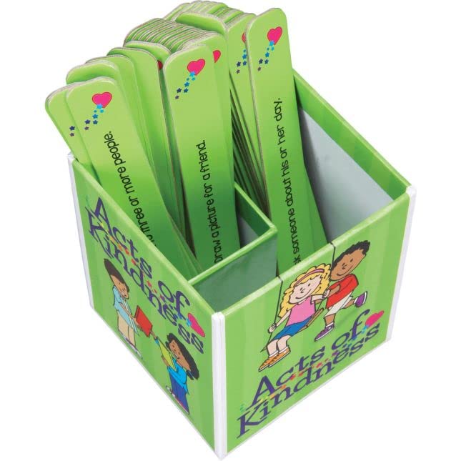 Really Good Stuff Acts of Kindness Double Cup Management System β Encourage Mindfulness, Acts of Kindness Among Students β Includes 30 Unique Write-On/Wipe-Off Sticks with a Customizable Blank Side