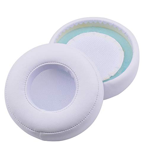 Toeasor Replacement Ear Earpads Ear Pad Ear Cushion Cover Repair Parts Compatible with Beats by Dr Dre Pro Detox Headphones(White)