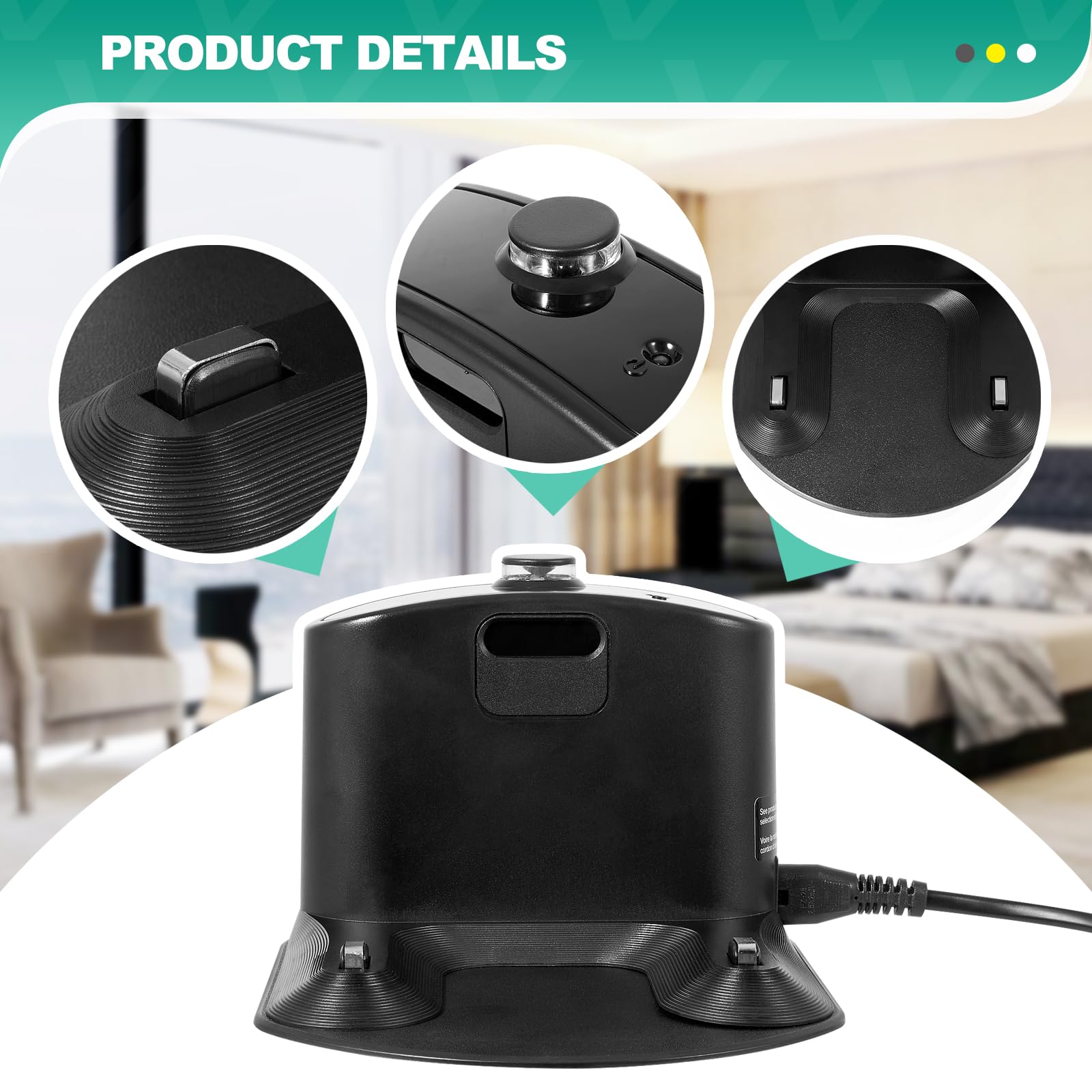 FILTERUP Charger Dock, Charging Base, Docking Station Compatible with Roomba 500 600 700 800 900 Series e5 e6 i1 i3 i4 i6 i7 i8 Charger Replace# ADF-N1 17170 17064 4452369
