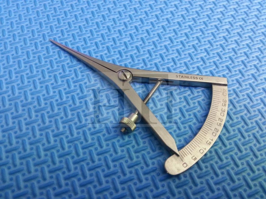 CASTROVIEJO Caliper Graduated 0-40MM Straight 3.5" HIGH Premium Grade (HTI Brand)