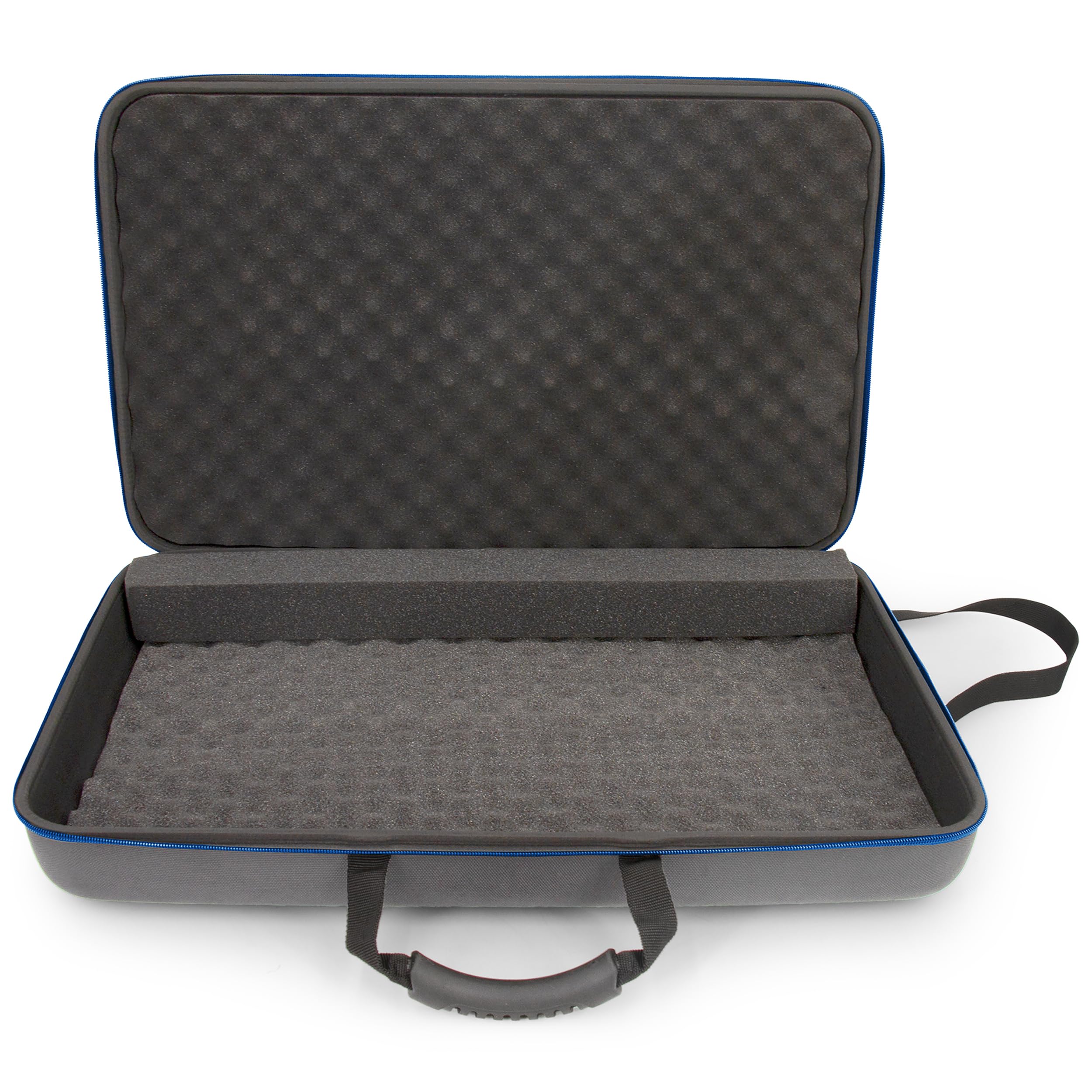 CASEMATIX Travel Case Compatible with Numark Mixstream Pro Plus, Mixstream Pro Go Standalone DJ Controller, Numark NV2 Serato Mixers and More - Includes Carrying Case Only with Shoulder Strap