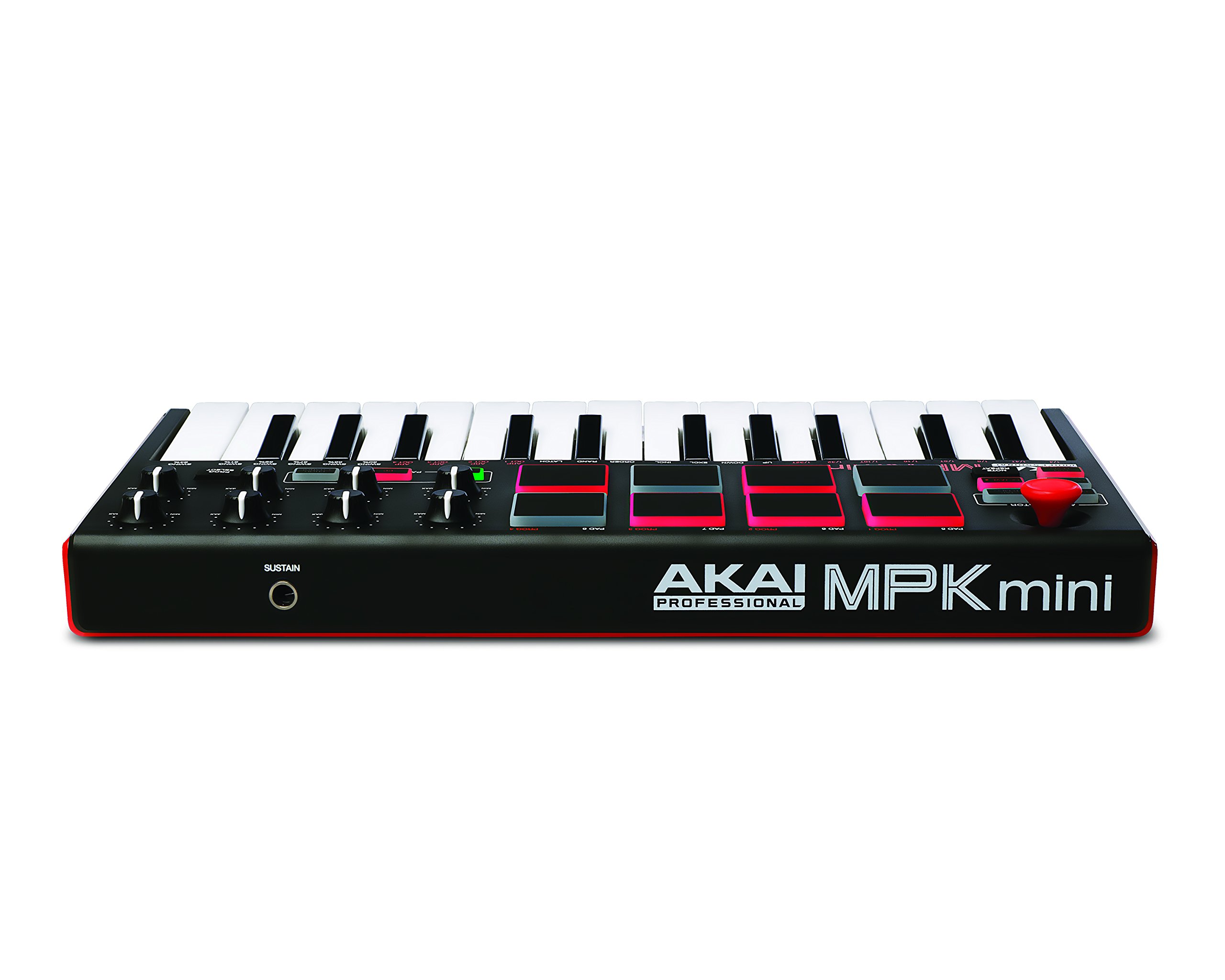 Akai Professional MPK Mini MKII β 25 Key USB MIDI Keyboard Controller With 8 Drum Pads, 8 Assignable Q-Link Knobs and Pro Software Suite Included