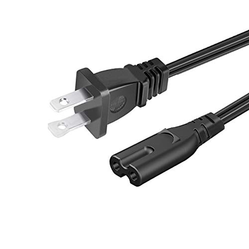 8.2ft 2 Prong Power Cord for Sony Playstation 4 PS4 Pro CUH-7200 series New Model 2-Slot AC Power Cord Replacement Supply Cable