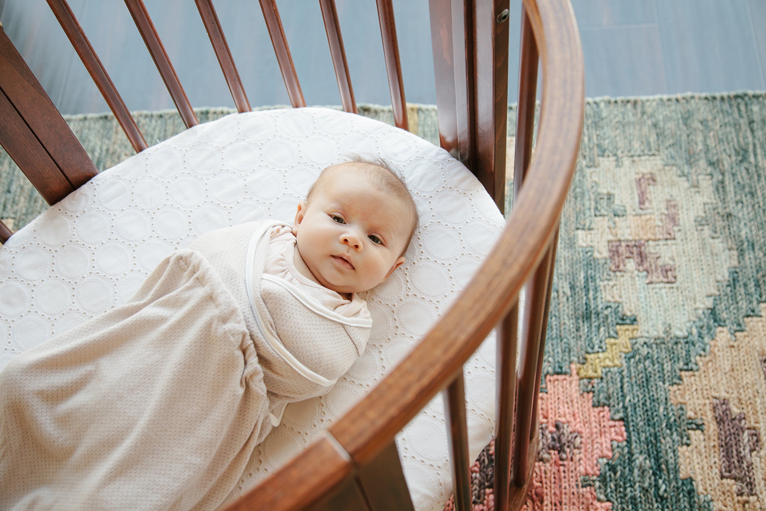 Ergobaby Swaddle Wrap, Lightweight Swaddler, Sand