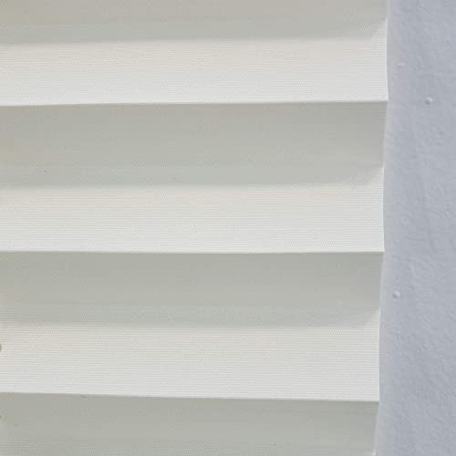 RecPro RV Blinds Pleated Shades | Cotton | RV Window Shades | Camper | Trailer (20" W x 38" L)