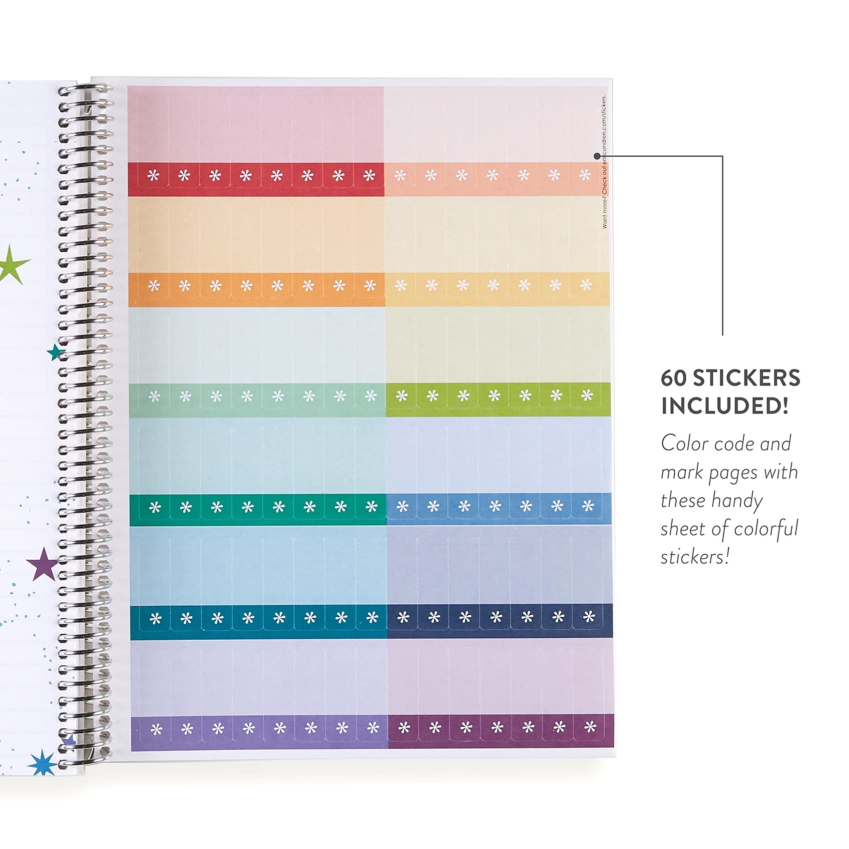 8.5" x 11" Hello Kitty x Erin Condren Power in Kindness Kids Story Notebook . Spiral Coiled Notebook with Wide Ruled Lines and Blank Sections for Drawing. Hello Kitty Sticker Sheet Included.