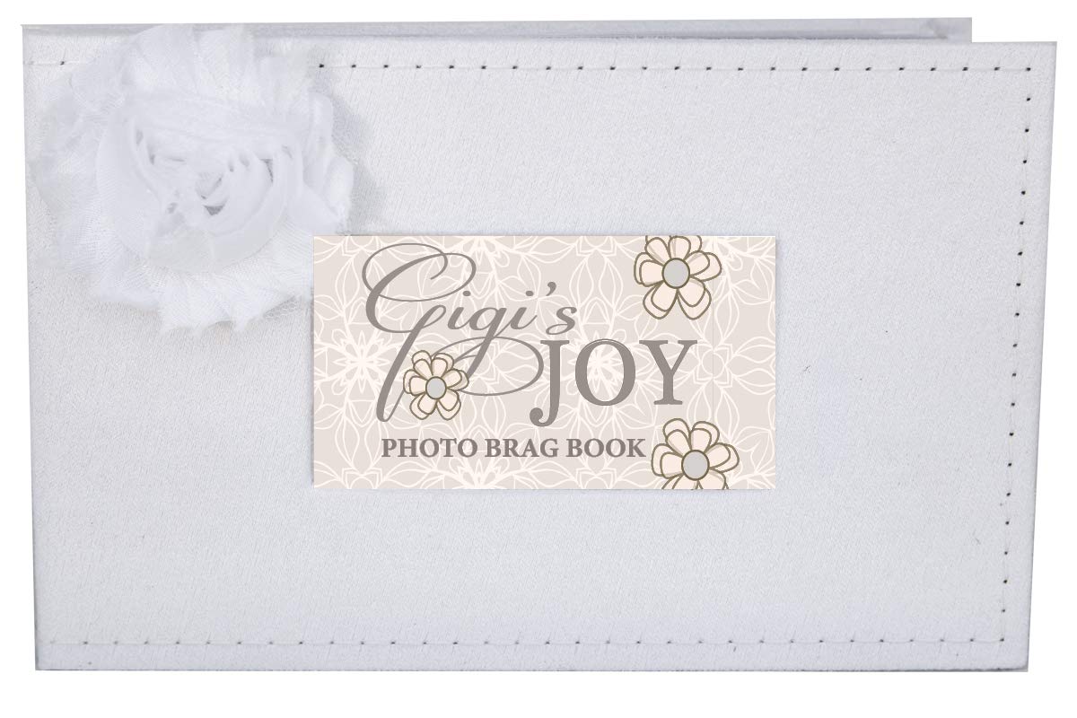 Gigi Joy Grandchildren Photo Album for New Grandparent, Sentimental Baby Shower Keepsake for Gigi, Mother's Day or Gigi Birthday Present
