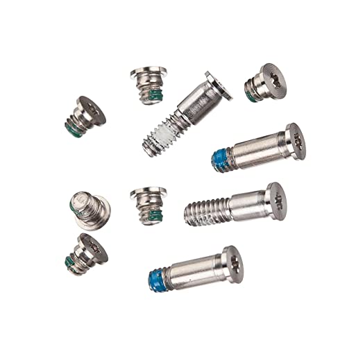 balikha 10 Pieces Replace Bottom Case Cover Screws Metal Components for 13in A1932 Accessories, Argent