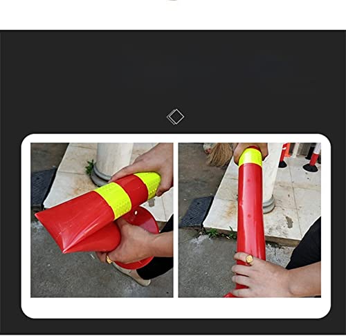 BREWIX Parking Post, Parking Barrier, for Parking Lot Car Parking Space Lock Bollard,Plastic Traffic Post for Security Driveway Parking Parking