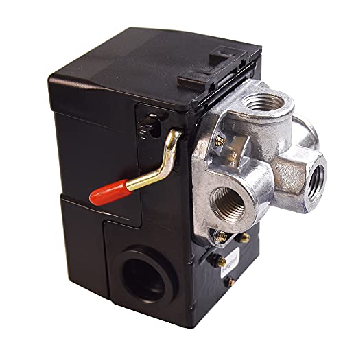 Air Compressor Pressure Switch Control 95-125 PSI 4-Port with Unloader 1/4-95-125
