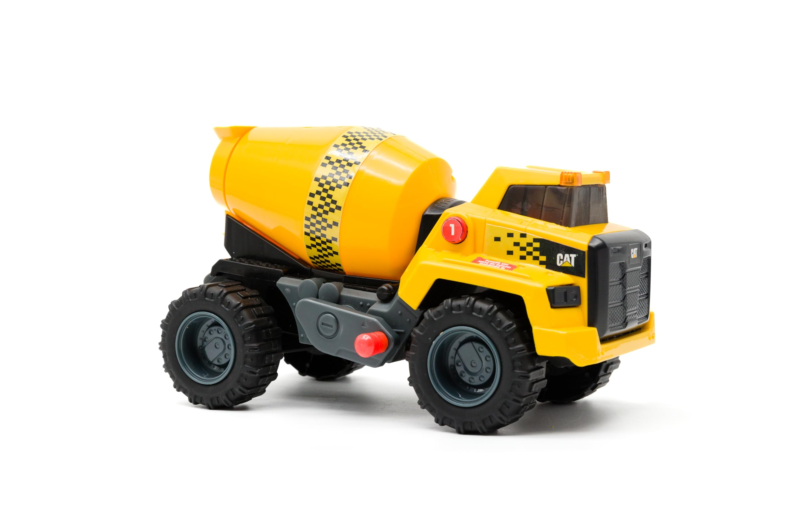 CAT Construction Toys, 11.5" Power Haulers 2.0 Cement Mixer, Realistic Lights and Sounds, Motion Drive Technology, Working Features, & Realistic Construction Experience