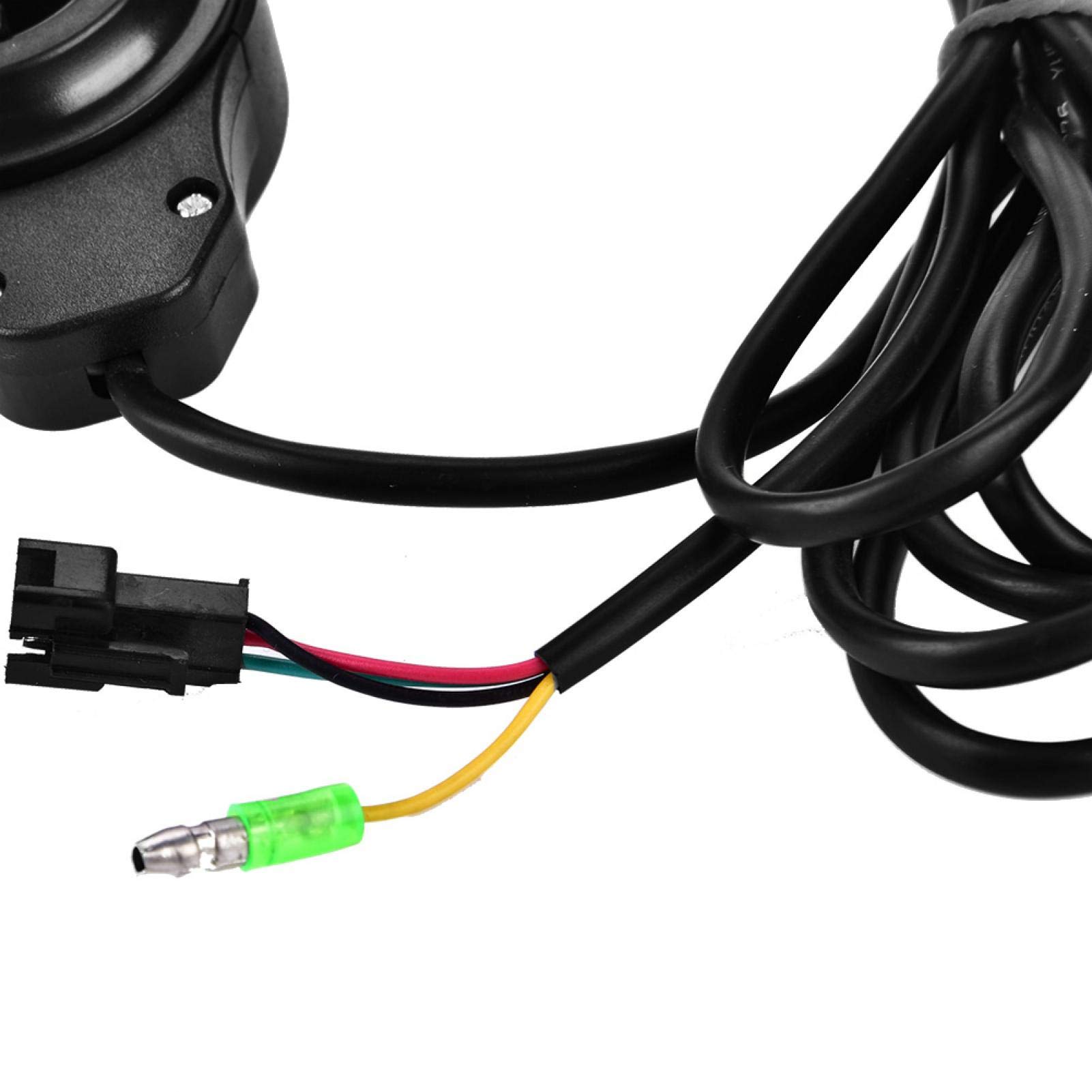 Alomejor 12V - 99V Ebike Scooter Thumb Throttle with LCD Battery Voltage Display Accessory