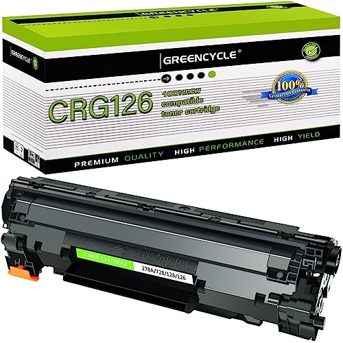 greencycle Compatible Toner Cartridge Replacement for Canon 126 CRG-126 CRG126 3483B001 ImageClass LBP6200d LBP6230dw Printer (Black,1 PK)