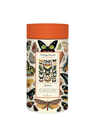 Cavallini Papers & Co. Butterflies 1,000 Piece Puzzle, Multi