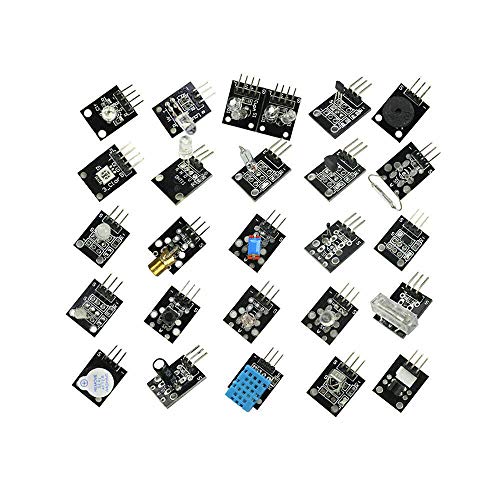 Alician for Arduino 45 in 1 Sensors Modules Starter Kit Better Than 37in1 Sensor Kit 37 in 1 Sensor Kit UNO R3 MEGA2560 OPP Bag