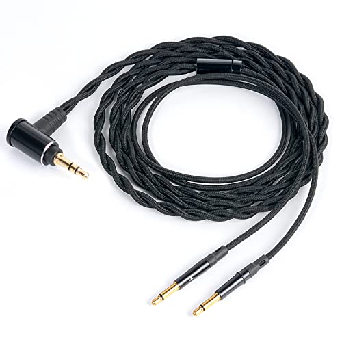 FAAEAL HE400SE Audio Cable,Replacement for Hifiman HE4XX, HE400i(New Edition),HE1000,Meze 99 Classics,Denon AH-D9200 D7200 Headphones, Dual 3.5mm(1/8β) Aux Cord Extension Wire(3.5mm)