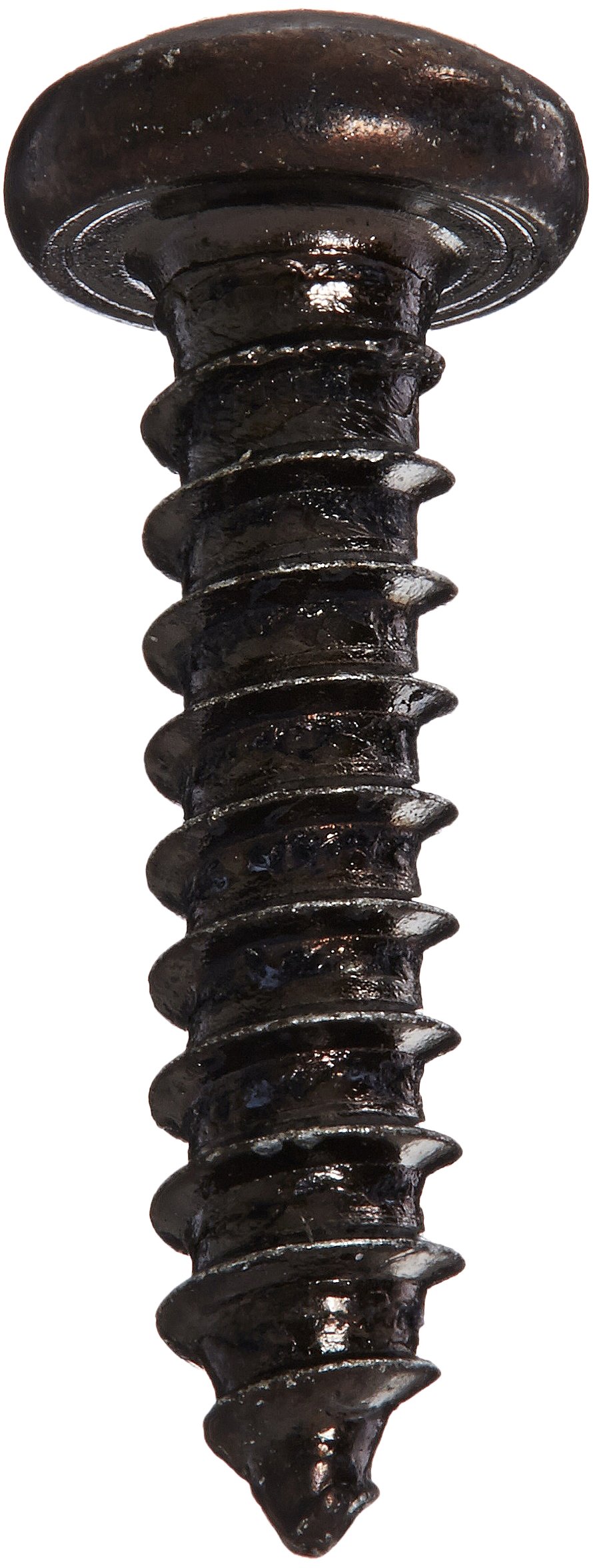 Small Parts 0410ABPPBZ Steel Sheet Metal Screw, Black Zinc Plated Finish, Pan Head, Phillips Drive, Type AB, #4-24 Thread Size, 5/8" Length (Pack of 100)
