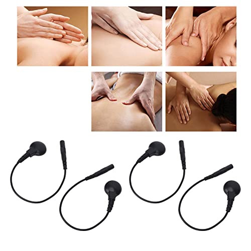 Aoutecen Replacemnet Electrode Wire, Button Type Electrode Wire 5.9in 20PCS Improve Blood Circulationis for Instrument
