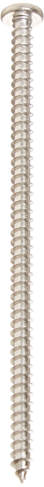 Small Parts 0856APP188 18-8 Stainless Steel Sheet Metal Screw, Plain Finish, Pan Head, Phillips Drive, Type A, #8-15 Thread Size, 3-1/2" Length (Pack of 10)