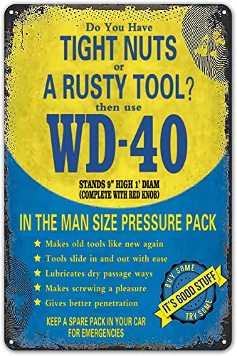 Bestylez Man Cave Vintage Metal Sign, Garage Decor Sign Accessories, Funny Dad Gifts 12" * 8" (929)
