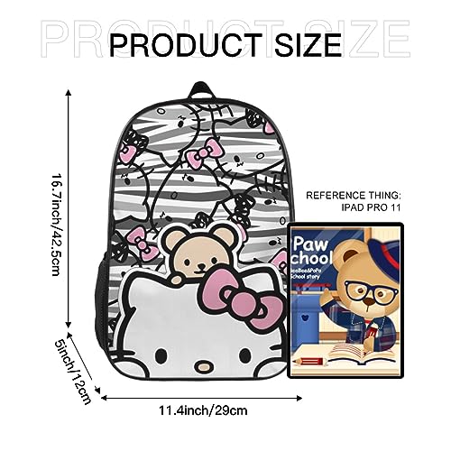 BESHT Cute Cartoon Kitty Backpack Kids Backpack Casual Bags Schoolbag For Girl Gift CAT3-One Size