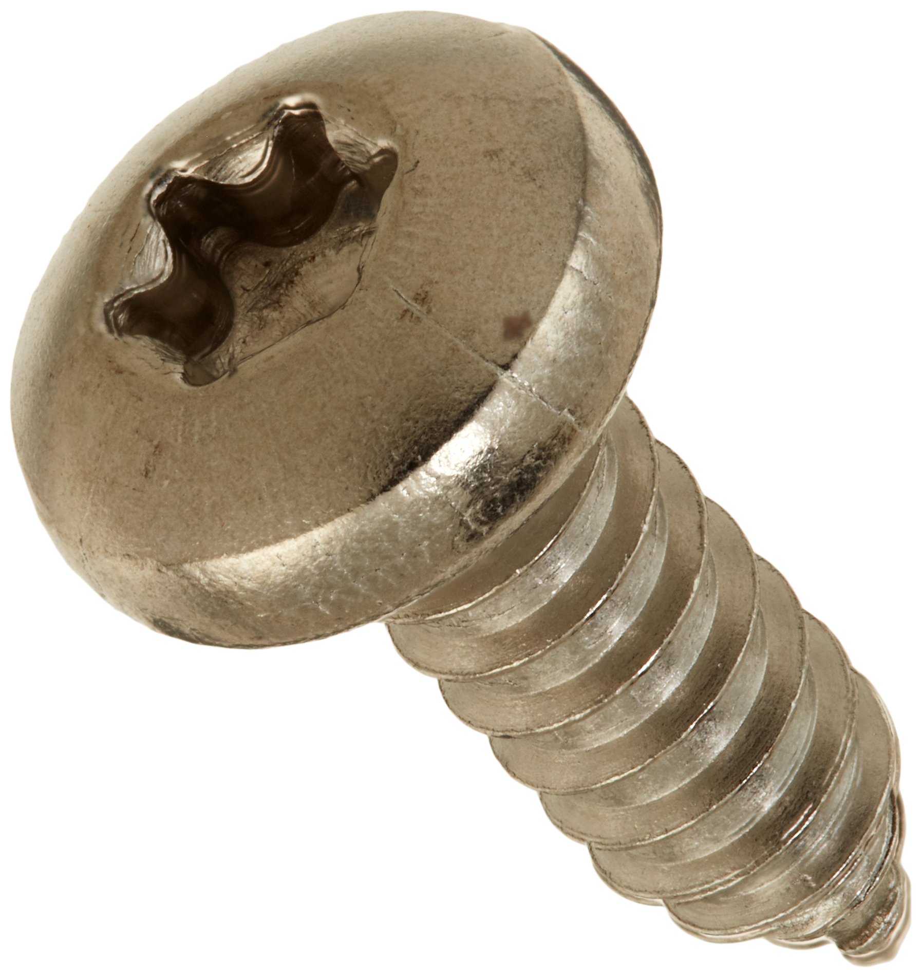 Small Parts 1412ABTP188 18-8 Stainless Steel Sheet Metal Screw, Plain Finish, Pan Head, Star Drive, Type AB, 1/4"-14 Thread Size, 3/4" Length (Pack of 10)