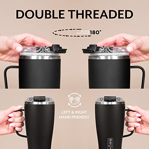 BrüMate Toddy XL - 32oz 100% Leak Proof Insulated Coffee Mug with Handle & Lid - Stainless Steel Coffee Travel Mug - Double Walled Coffee Cup (Ice White)
