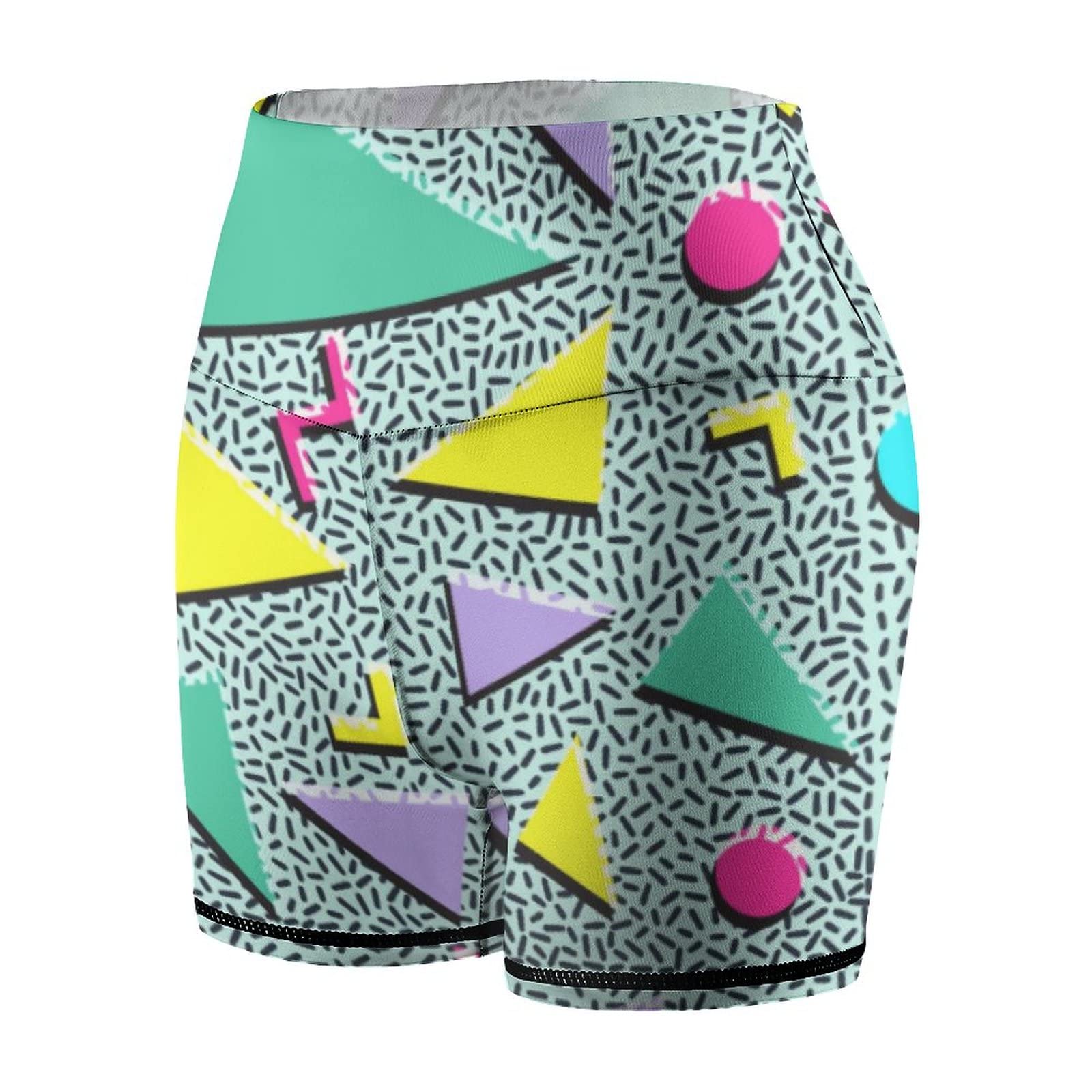 80s 90s Outfit for Women Yoga Workout Shorts High Waist Running Active Shorts