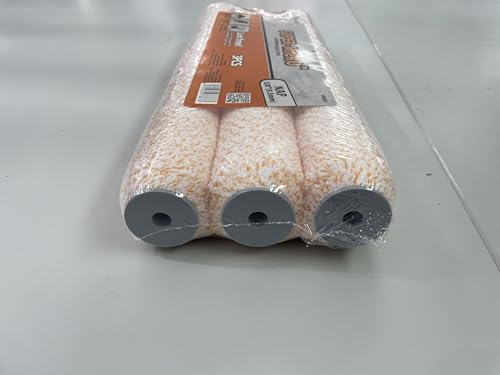 ROLLINGDOG 18 Inch Paint Roller Covers -18 Microfiber Paint Rollers for Ceiling,Wall,Floor,Decks Painting (Pack of 3, 3/8" Nap)