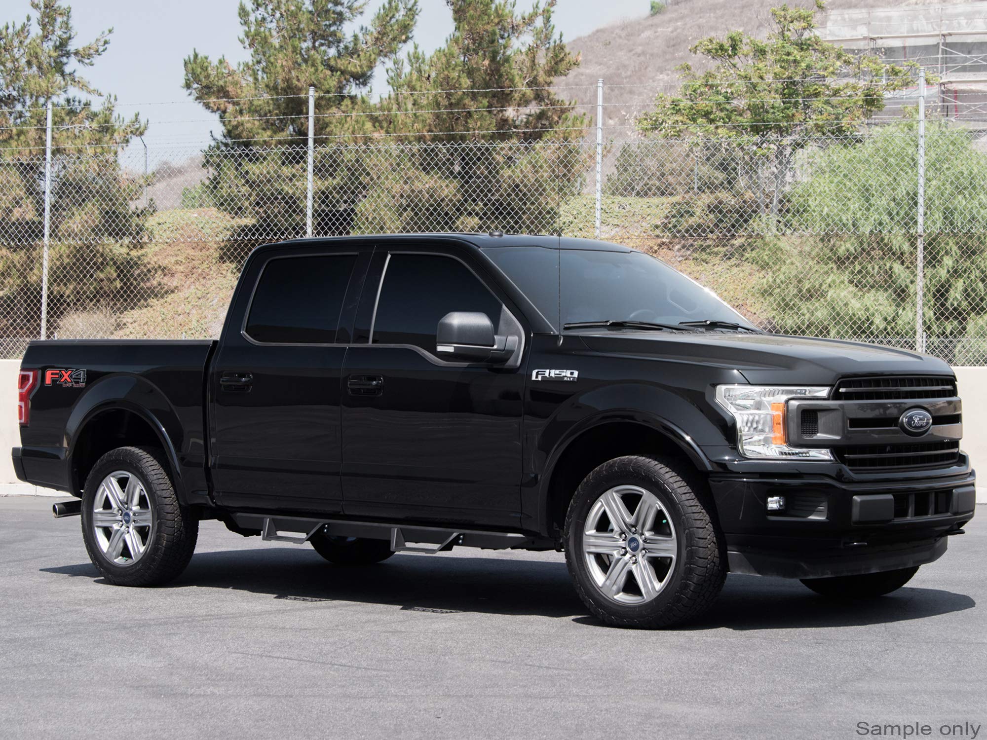 Armordillo 8704936 MS Series Drop Steps Step Bar - Matte Black Fits 2004-2008 Ford F150 F-150/2006-2008 Lincoln Mark LT Supercrew Crew Cab