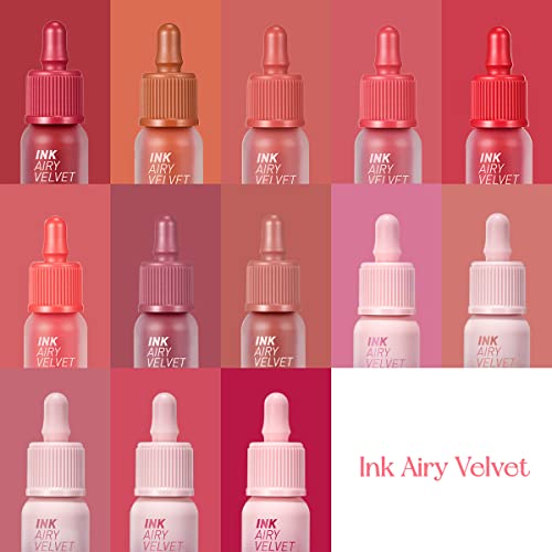 Peripera Ink Airy Velvet Lip Tint, Liquid Lip (0.14 fl oz, 015 SOFT CORAL)