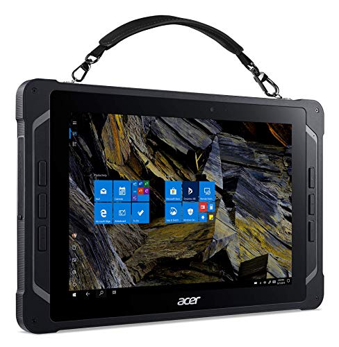 Acer Enduro T1 ET110-31W-C2KN Rugged Tablet, 10.1" WXGA IPS Touch, Intel Celeron N3450, 4GB LPDDR4, 64GB eMMC, WiFi-5, Front 2MP Webcam, Rear 5MP Webcam, Portfolio Keyboard, Windows 10 Professional