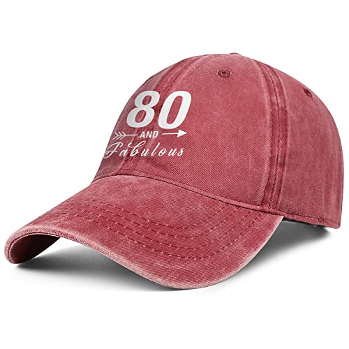 80th Birthday Gifts Men Women Hats 80 and Fabulous Dad Mom Vintage 1943