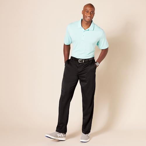 Amazon Essentials Men's Classic-Fit Stretch Golf Pant (Available in Big & Tall), Black, 34W x 30L