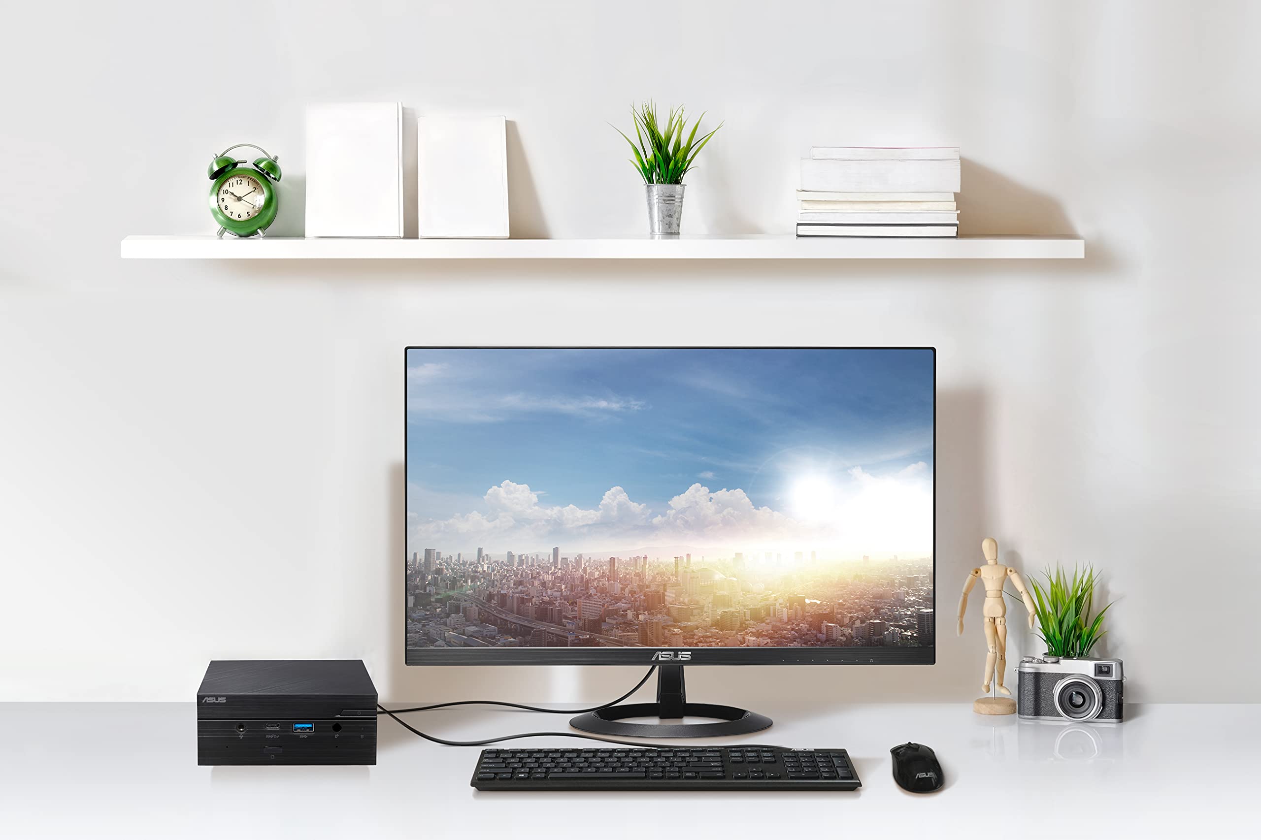 Asus PN50 Mini PC System with AMD Eight Cores Ryzen 7 4700U, 16GB DDR4 RAM, M.2 PCIE 512GB SSD, WiFi 6, Bluetooth, USB-C, Windows 10 Pro (PN50-SYS715PXFD1)