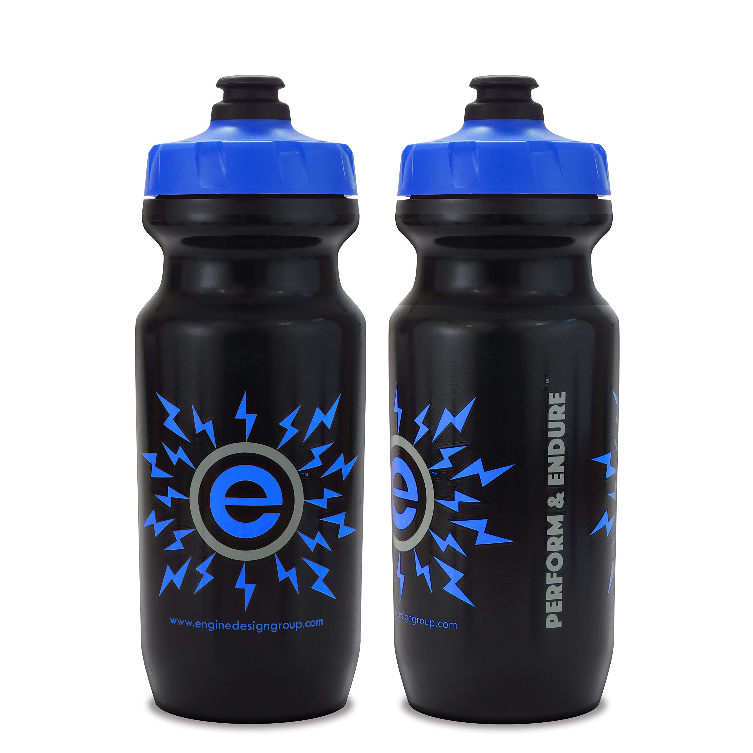 Engine Design Group NGN Bicycle | Bike Water Bottle for Triathlon, MTB, and Road Cycling by Specialized Bikes - 21 oz (2-Pack)