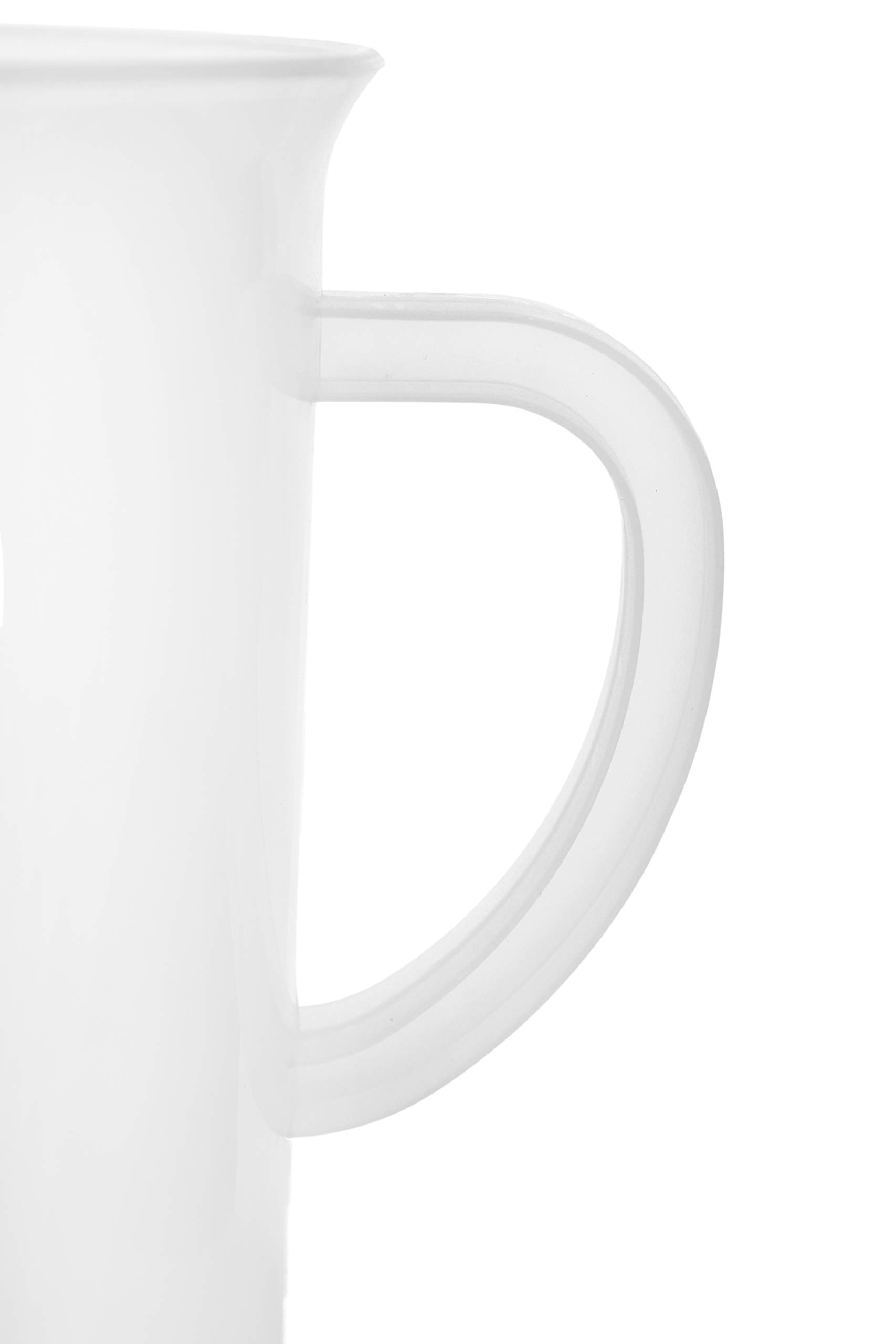 EISCO Plastic Pitcher, 2000mL (2L) - Molded Graduations - Chemical Resistant & Autoclavable Polypropylene - Measuring Jug