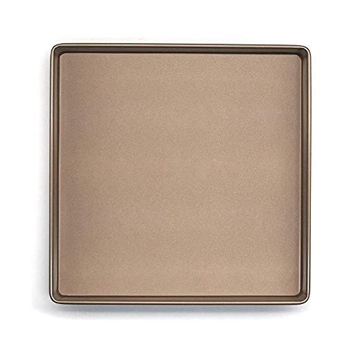 BaRdzo Non-Stick 11 Inch Square Nonstick Pizza Pan Cake Pan Carbon Steel Baking Tray Bread Biscuits Cookware Oven Tray Pastry Tool