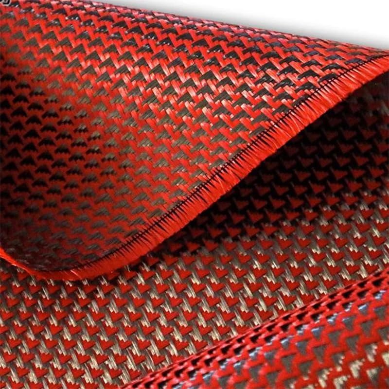 GatherTOOL Kevlar 3K Carbon Aramid Fiber Blended Woven Fabric Aircraft Jacquard Pattern Parts Modified DIY Surface Decorative Fabric (Size : 20cmX100cm)