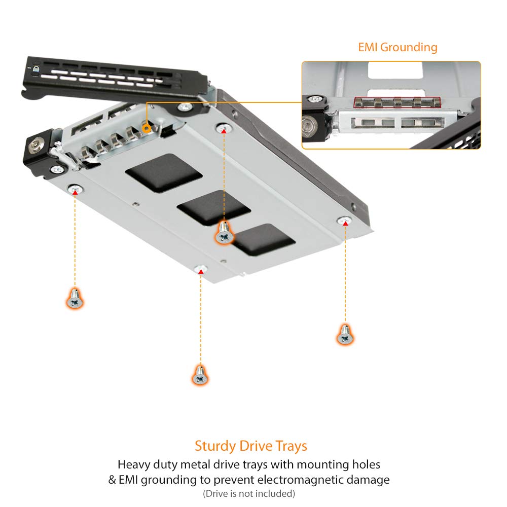 Icy Dock MB996SK-6SB bk | Version of MB996SP-6SB with keylocks