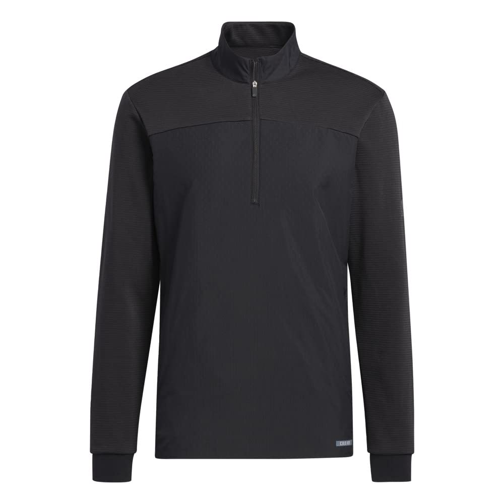 adidas Men's Cold.RDY Quarter Zip Pullover, Black, Small