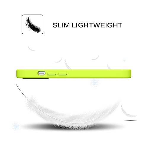 BENTOBEN for iPhone 14 Pro Max Case, Soft Silicone Gel Rubber Bumper Microfiber Lining Hard Back Shockproof Protective Phone Cover for iPhone 14 Pro Max 6.7", Hot Green